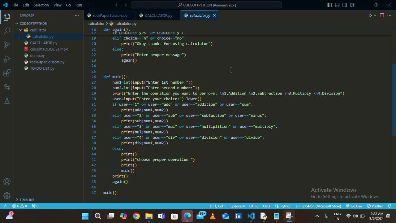 akash duhan on LinkedIn: #pythonprogramming #codsoft #internship # ... akash duhan on LinkedIn: #pythonprogramming #codsoft #internship # ...