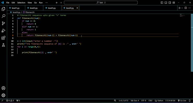 Irfan Ansari on LinkedIn: #python #coding #learning #fibonacci # ... Irfan Ansari on LinkedIn: #python #coding #learning #fibonacci # ...