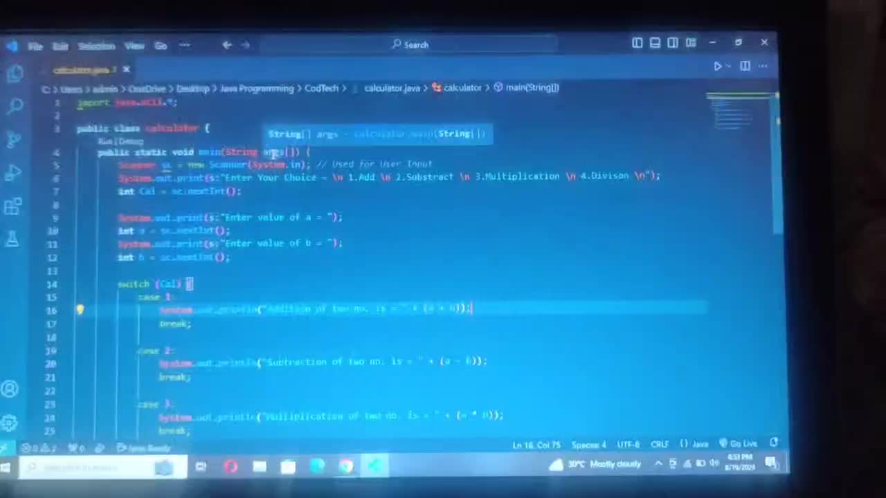 Nadeem Sande on LinkedIn: #java #calculator #coding #programming # ... Nadeem Sande on LinkedIn: #java #calculator #coding #programming # ...