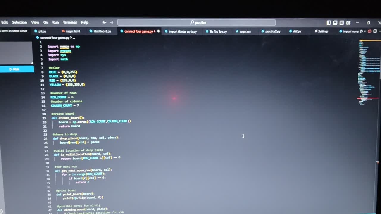 Sagar Chauhan on LinkedIn: Task-4 :- connect four game coding language ... Sagar Chauhan on LinkedIn: Task-4 :- connect four game coding language ...