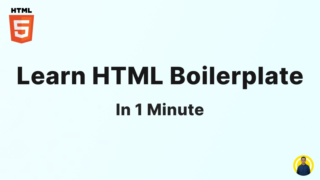 Learn HTML 5 Boilerplate in 1 Minute 👨💻 | Raja Junaid Learn HTML 5 Boilerplate in 1 Minute 👨💻 | Raja Junaid