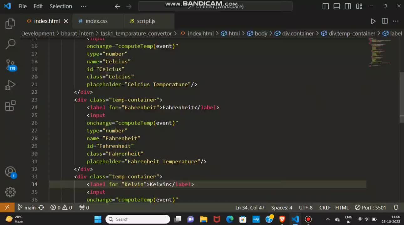 Shubham Purwar on LinkedIn: #webdevelopmet #bharatintern #firsttask Shubham Purwar on LinkedIn: #webdevelopmet #bharatintern #firsttask