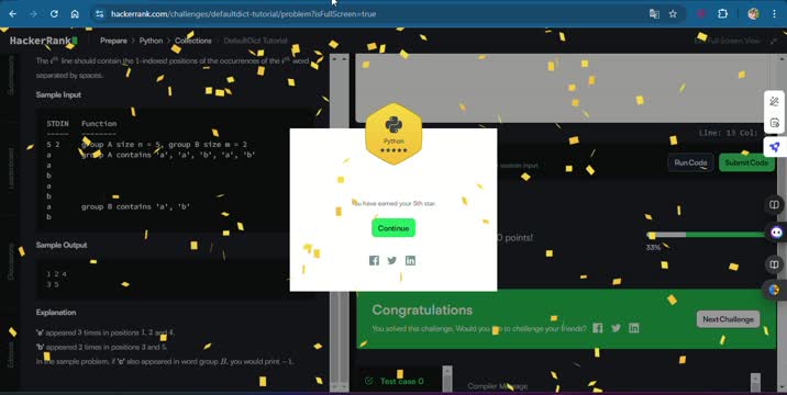 Samruddhi Bobade on LinkedIn: #hackerrank #python #coding #achievement ... Samruddhi Bobade on LinkedIn: #hackerrank #python #coding #achievement ...