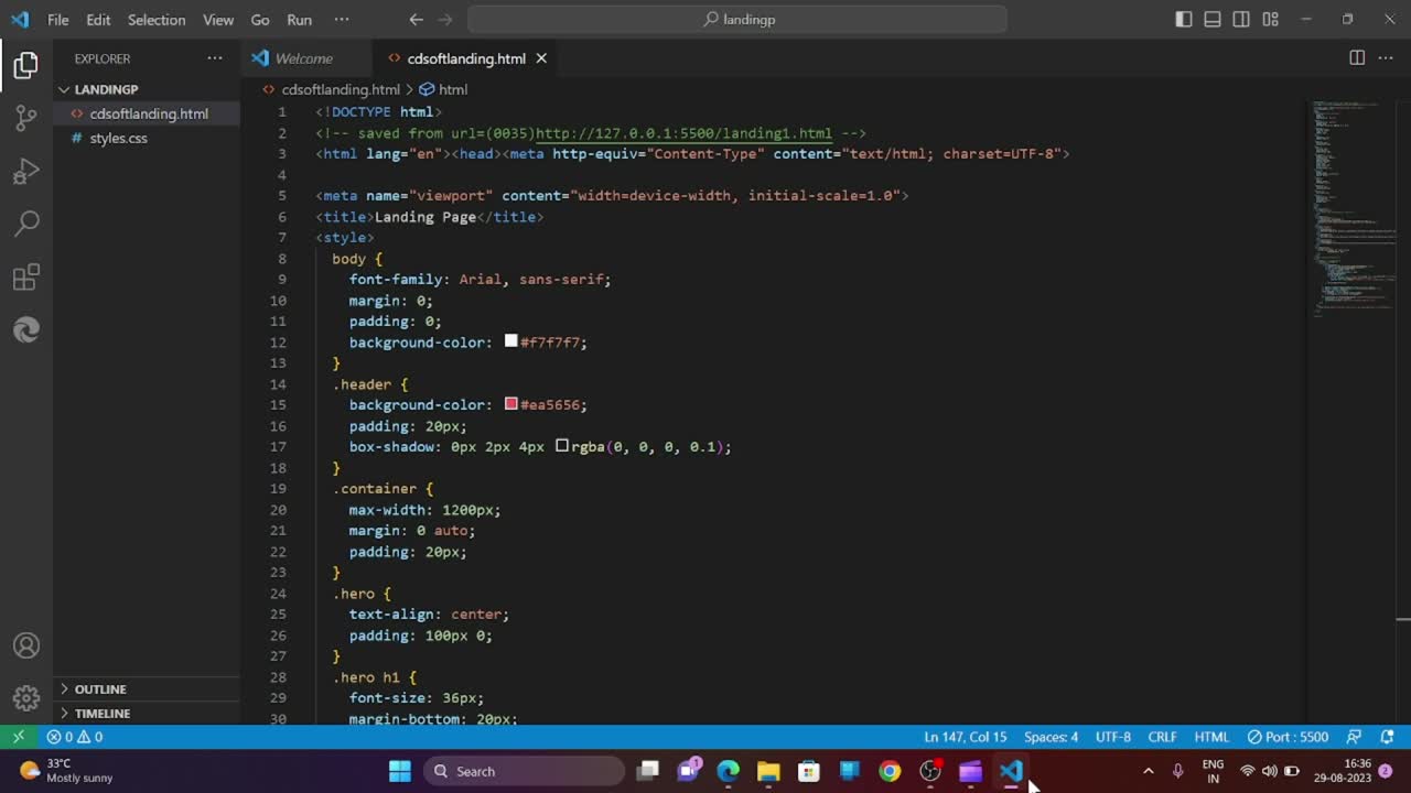 Nikhil Patil on LinkedIn: #task1 #landingwebpage #codsoft # ... Nikhil Patil on LinkedIn: #task1 #landingwebpage #codsoft # ...