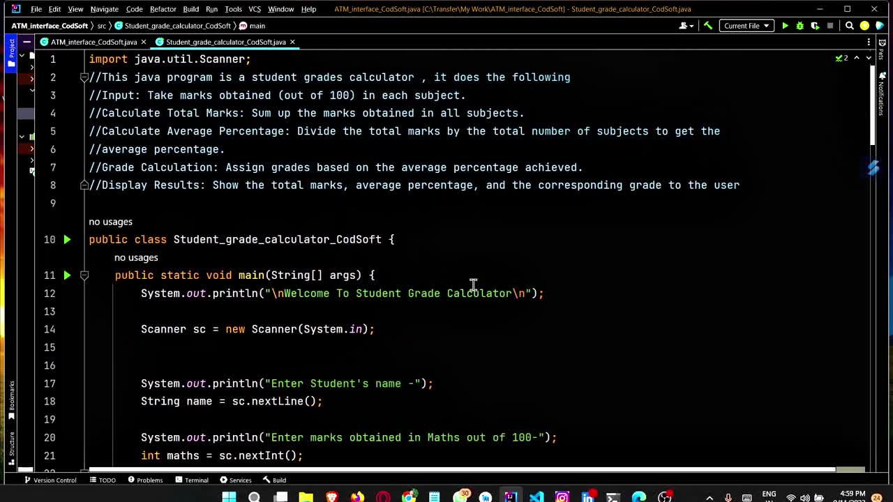 Java program calculates students' grades | Jeeshu Dutta posted on the ... Java program calculates students' grades | Jeeshu Dutta posted on the ...