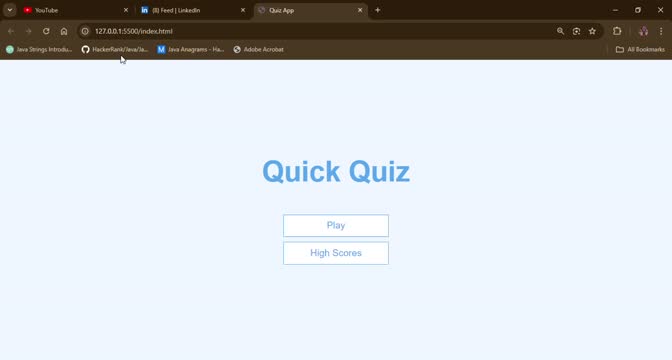 Muhammad zain Rajput on LinkedIn: Quiz APP using HTML CSS JAVASCRIPT ... Muhammad zain Rajput on LinkedIn: Quiz APP using HTML CSS JAVASCRIPT ...