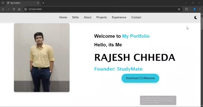 Rajesh Chheda on LinkedIn: #portfolio #html #website #webdev #frontend ... Rajesh Chheda on LinkedIn: #portfolio #html #website #webdev #frontend ...