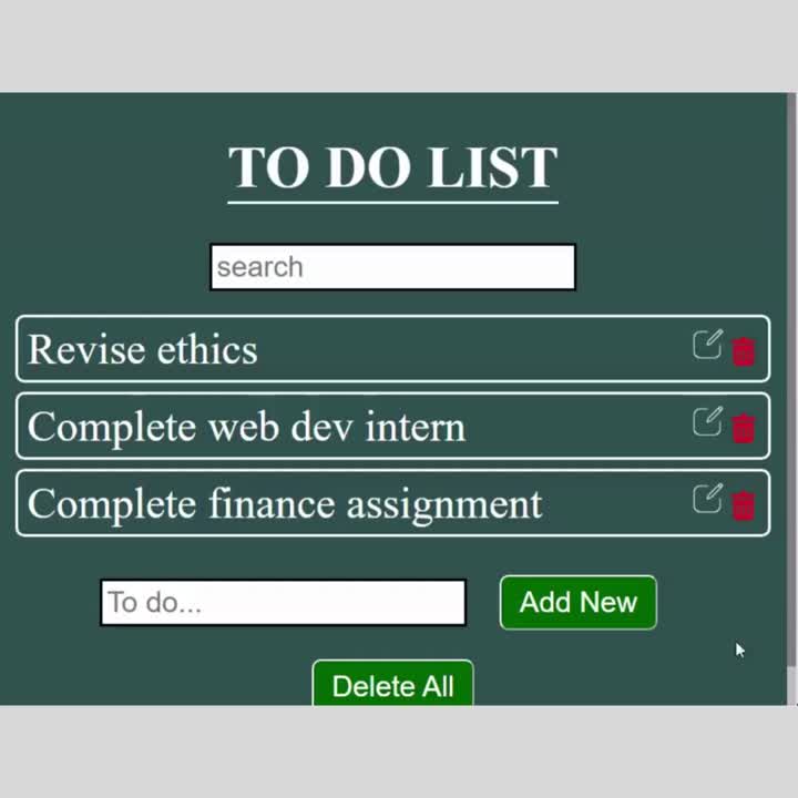 My To Do List WebApp completed! | Yamin Kazmi posted on the topic ... My To Do List WebApp completed! | Yamin Kazmi posted on the topic ...