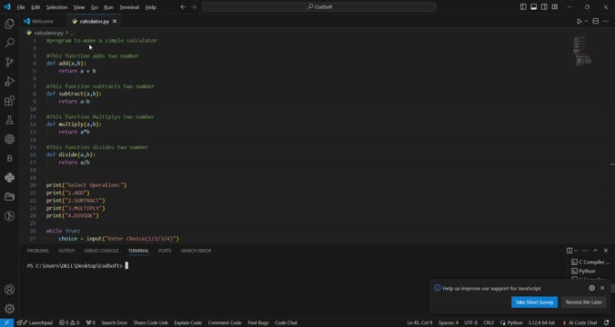 Created a simple calculator using Python | Mahajan Surya posted on the ... Created a simple calculator using Python | Mahajan Surya posted on the ...