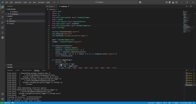 #ai #chatbots #python #nlp #automation #codealpha #learningjourney ... #ai #chatbots #python #nlp #automation #codealpha #learningjourney ...