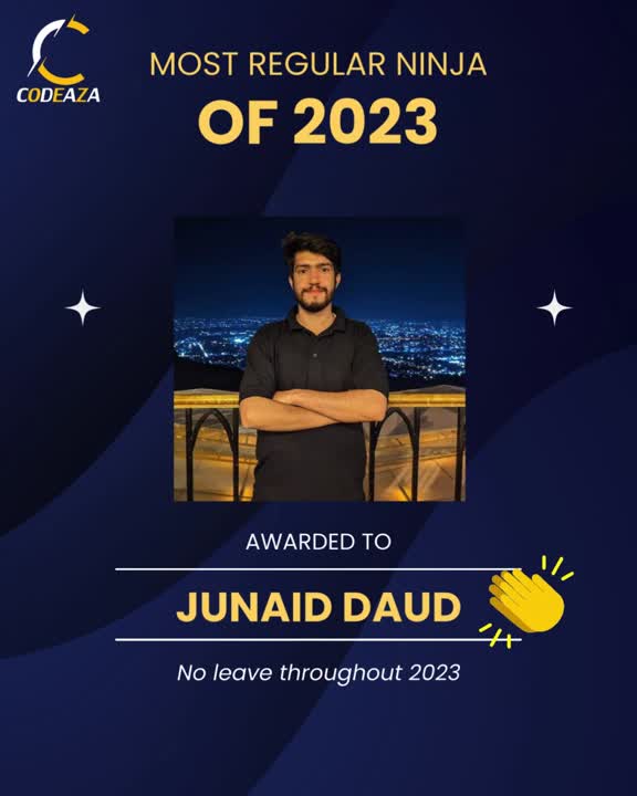 Codeaza Technologies on LinkedIn: Cheers to Junaid Daud Balouch our ... Codeaza Technologies on LinkedIn: Cheers to Junaid Daud Balouch our ...