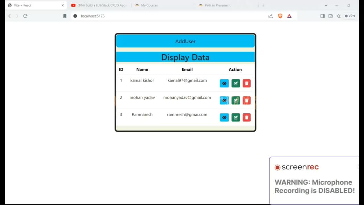 Designing CRUD Operation Management System with React | Saurav Rathor ... Designing CRUD Operation Management System with React | Saurav Rathor ...