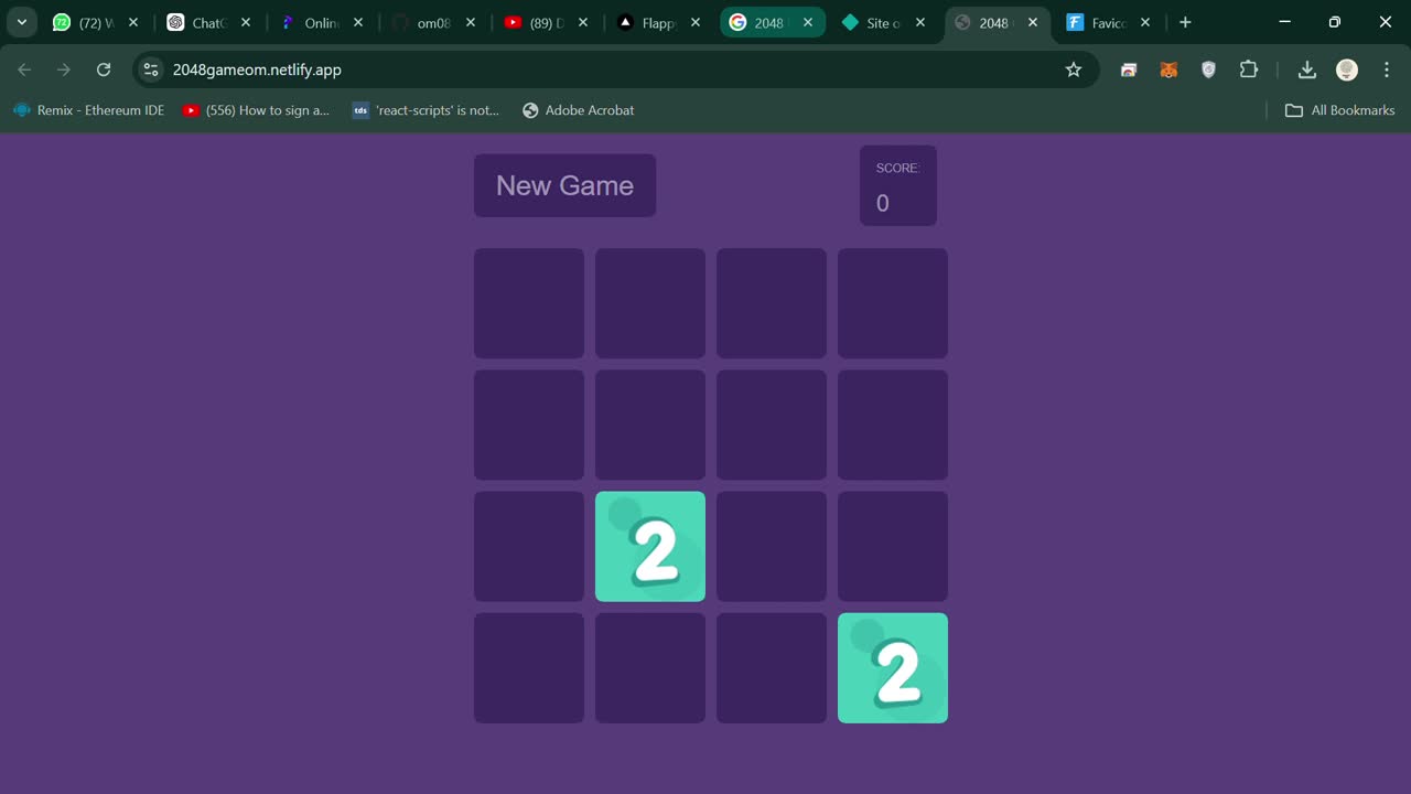 Om Salunke on LinkedIn: #nextjs #tailwindcss #gamedev #2048game #github ... Om Salunke on LinkedIn: #nextjs #tailwindcss #gamedev #2048game #github ...
