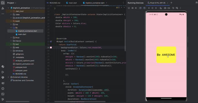 🚀 Widget of the Day: Implicit Animation in Flutter! Effortless and ... 🚀 Widget of the Day: Implicit Animation in Flutter! Effortless and ...