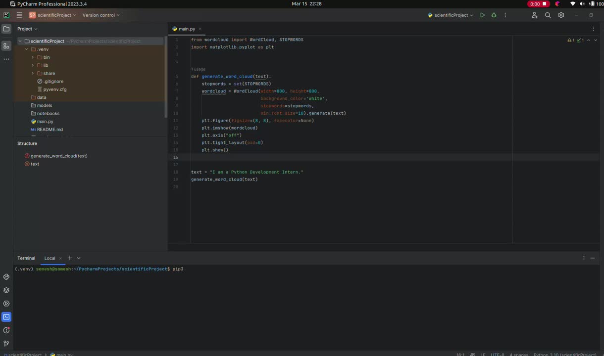 Completed a Python project with Codes on Bytes | Somesh Mishra posted ... Completed a Python project with Codes on Bytes | Somesh Mishra posted ...