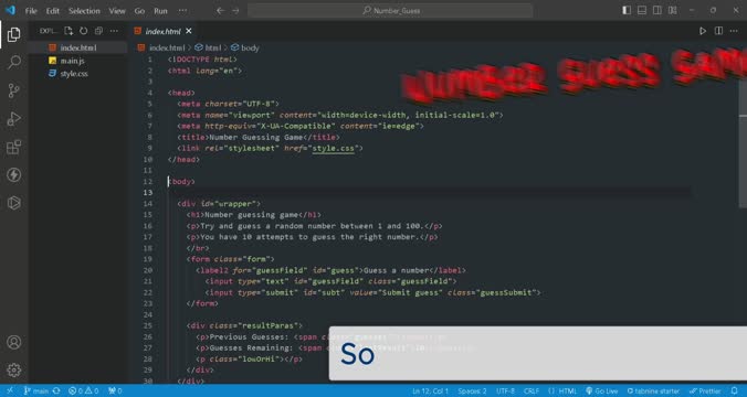 Shubham Gaikwad on LinkedIn: Simple Number Guess game Using JavaScript ... Shubham Gaikwad on LinkedIn: Simple Number Guess game Using JavaScript ...