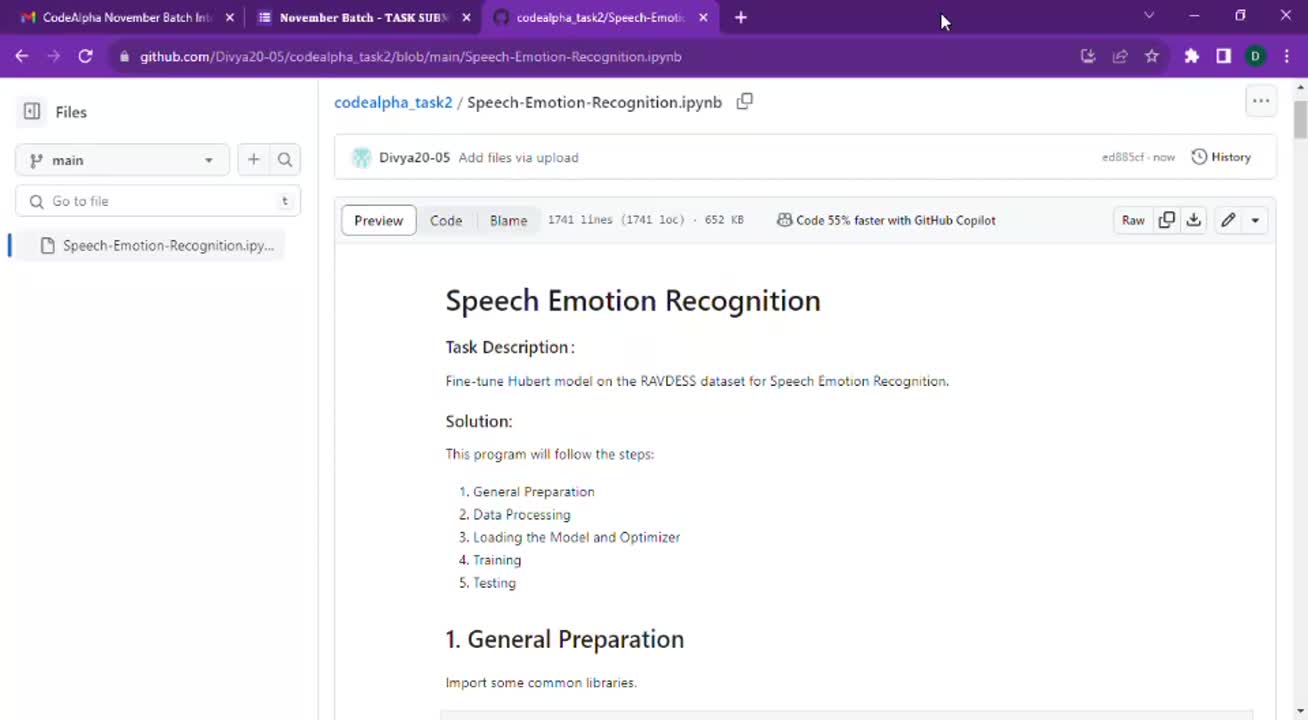 DIVYA VISHWANATH on LinkedIn: #codealpha #emotionrecognitionfromspeech DIVYA VISHWANATH on LinkedIn: #codealpha #emotionrecognitionfromspeech