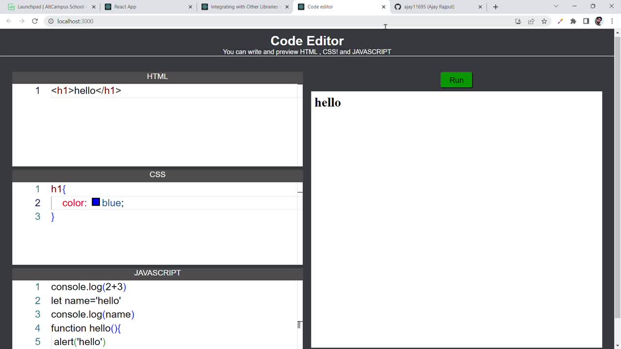 AJAY RAJPUT on LinkedIn: #reactjs #css #html AJAY RAJPUT on LinkedIn: #reactjs #css #html