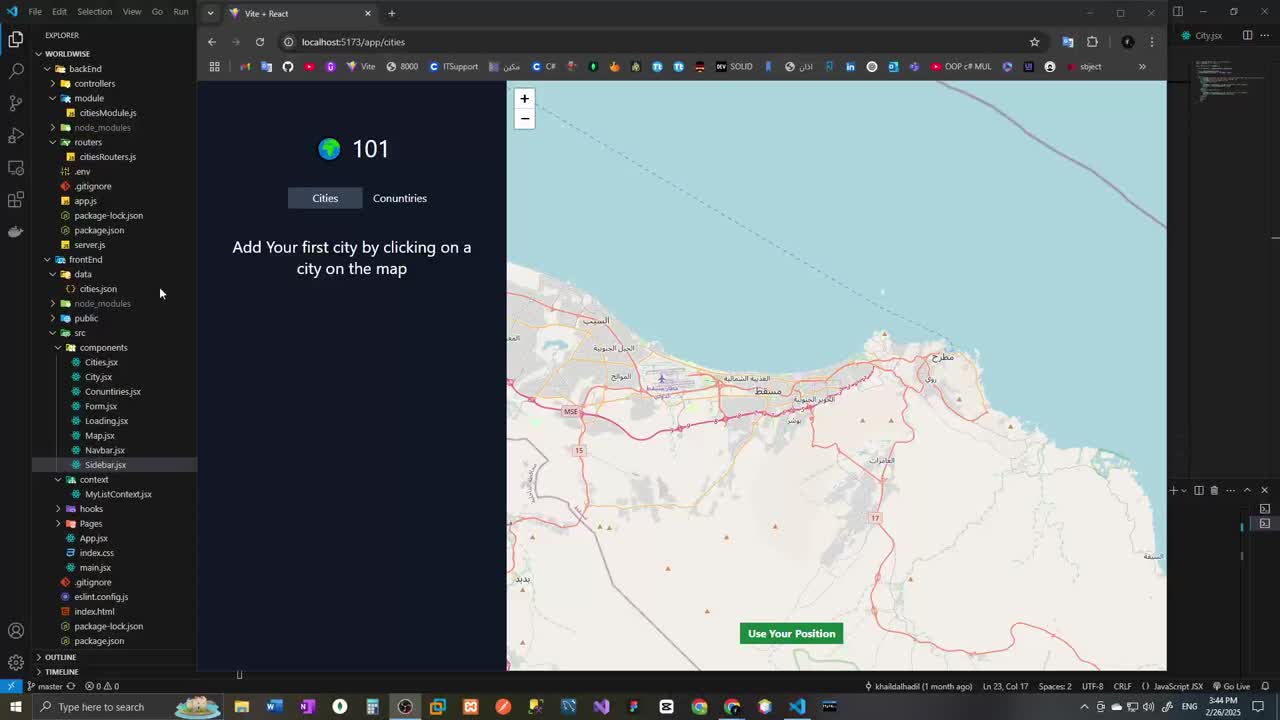 react with leafLet js library for map 👏😆 | Khalid Alhadi react with leafLet js library for map 👏😆 | Khalid Alhadi