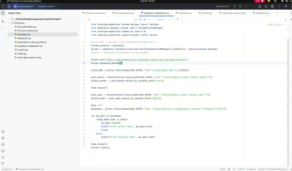 Naman Pandey on LinkedIn: #automation #python #selenium #qa #webtesting ... Naman Pandey on LinkedIn: #automation #python #selenium #qa #webtesting ...