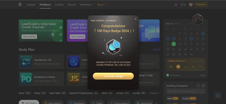 Siddhesh Chaudhari on LinkedIn: #dsa #codingjourney #consistency # ... Siddhesh Chaudhari on LinkedIn: #dsa #codingjourney #consistency # ...
