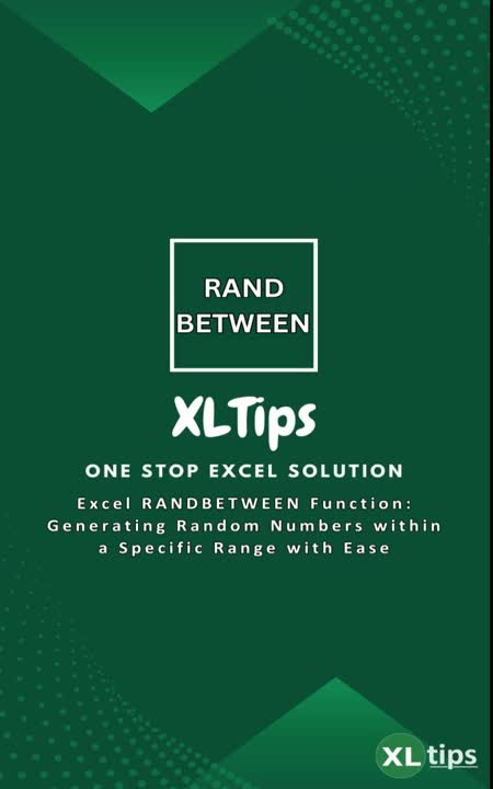 XL Tips on LinkedIn: Excel RANDBETWEEN Function: Generating Random ... XL Tips on LinkedIn: Excel RANDBETWEEN Function: Generating Random ...