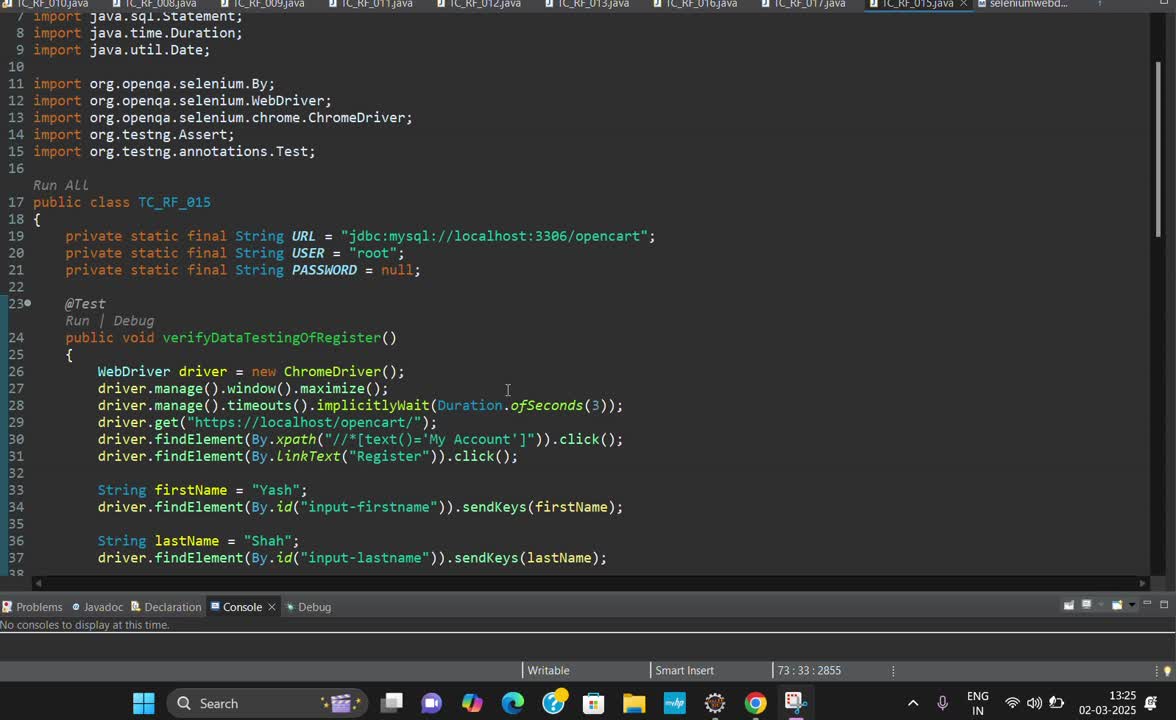 YASH SHAH on LinkedIn: #java #selenium #jdbc #xampp #automationtesting ... YASH SHAH on LinkedIn: #java #selenium #jdbc #xampp #automationtesting ...