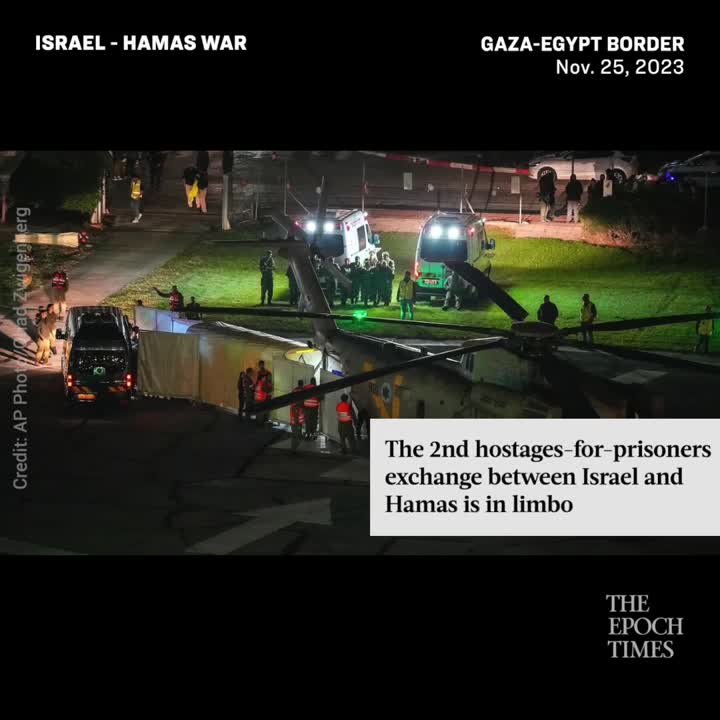 The Epoch Times on LinkedIn: 2nd Hostage–Prisoner Swap in Limbo as ... The Epoch Times on LinkedIn: 2nd Hostage–Prisoner Swap in Limbo as ...