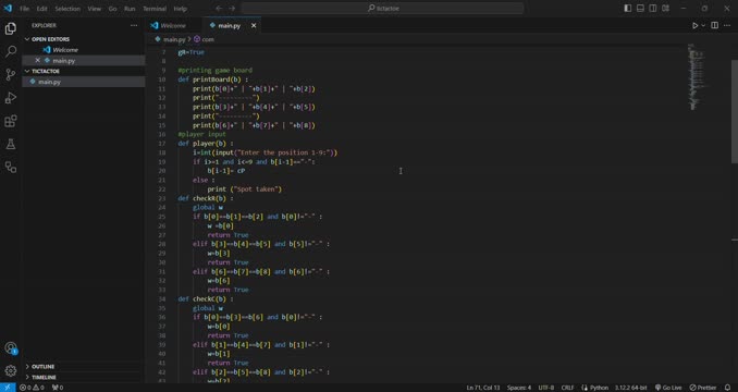 Pallabi Saha on LinkedIn: Week 2 Task: Making a TIC TAC TOE GAME with ... Pallabi Saha on LinkedIn: Week 2 Task: Making a TIC TAC TOE GAME with ...