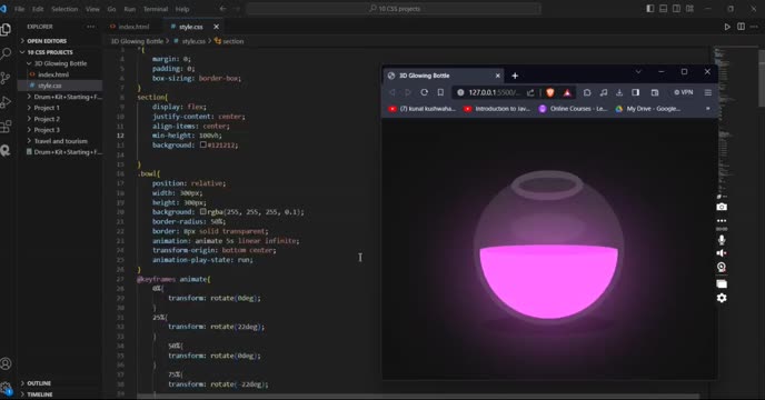 My 3D Glowing Bottle with HTML and CSS | Madhav Bhardwaj posted on the ... My 3D Glowing Bottle with HTML and CSS | Madhav Bhardwaj posted on the ...