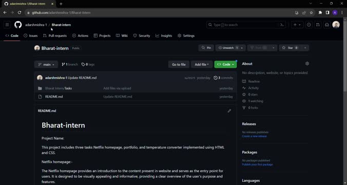Adarsh Mishra on LinkedIn: #bharatintern #webdevelopment #bharatintern ... Adarsh Mishra on LinkedIn: #bharatintern #webdevelopment #bharatintern ...