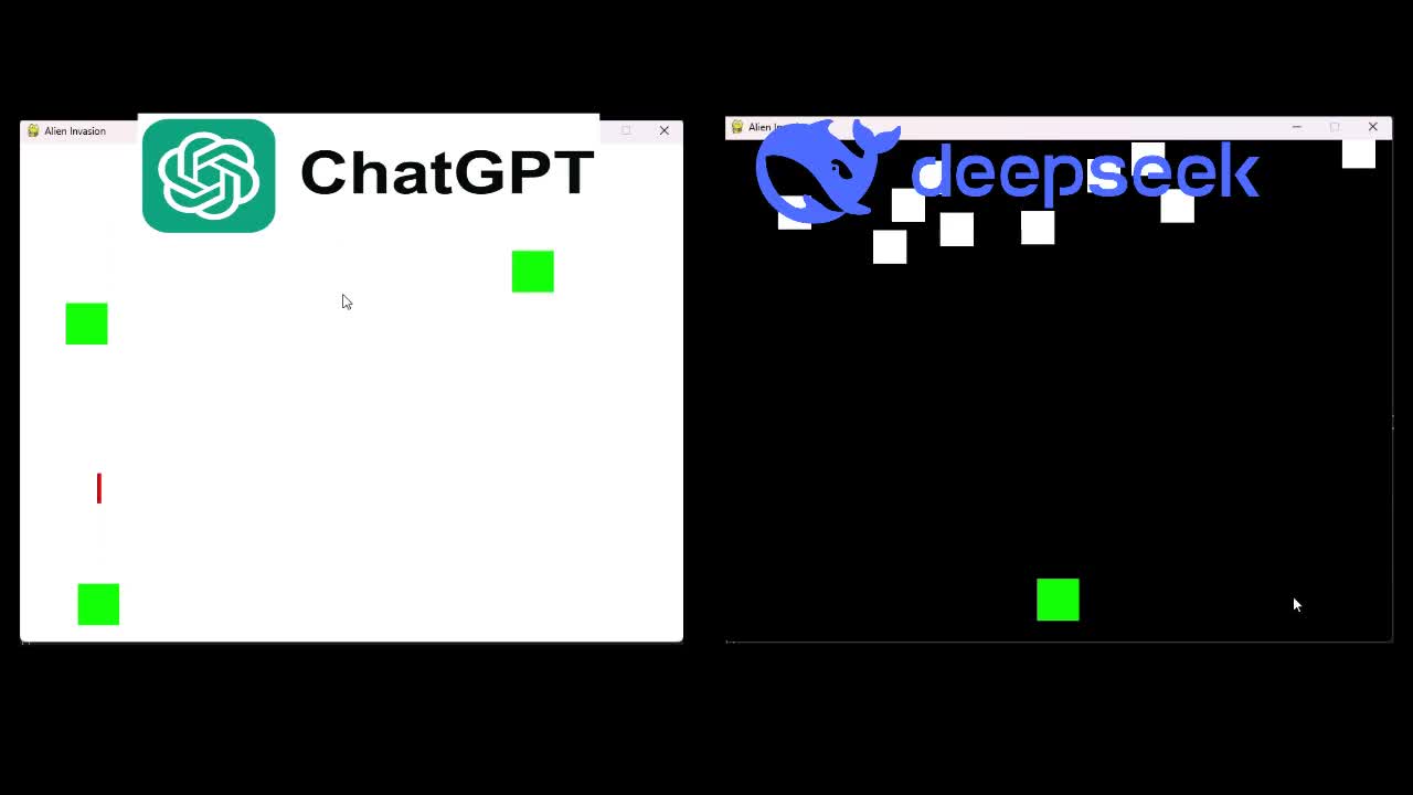 #ai #gamedevelopment #python #chatgpt4o #deepseekr1 #aicomparison ... #ai #gamedevelopment #python #chatgpt4o #deepseekr1 #aicomparison ...