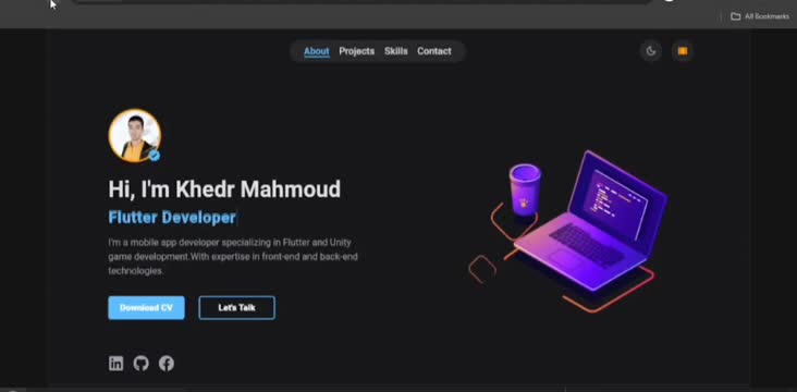 Launching my Flutter portfolio | Khedr Mahmoud posted on the topic ... Launching my Flutter portfolio | Khedr Mahmoud posted on the topic ...