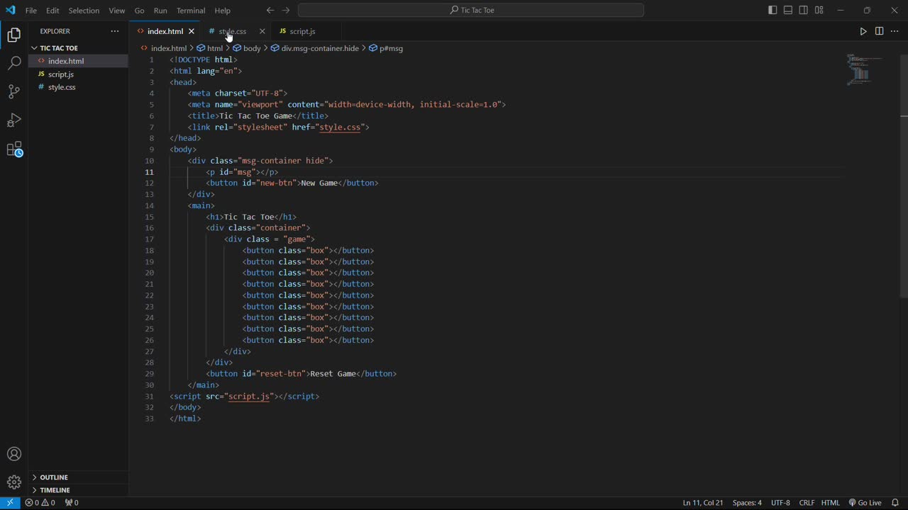 Imran Ansari on LinkedIn: #tictactoe #javascript #webdevelopment # ... Imran Ansari on LinkedIn: #tictactoe #javascript #webdevelopment # ...