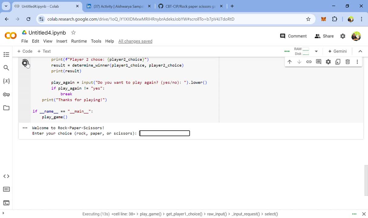 Aishwarya Sampath on LinkedIn: #pythonprogramming #codingfun Aishwarya Sampath on LinkedIn: #pythonprogramming #codingfun
