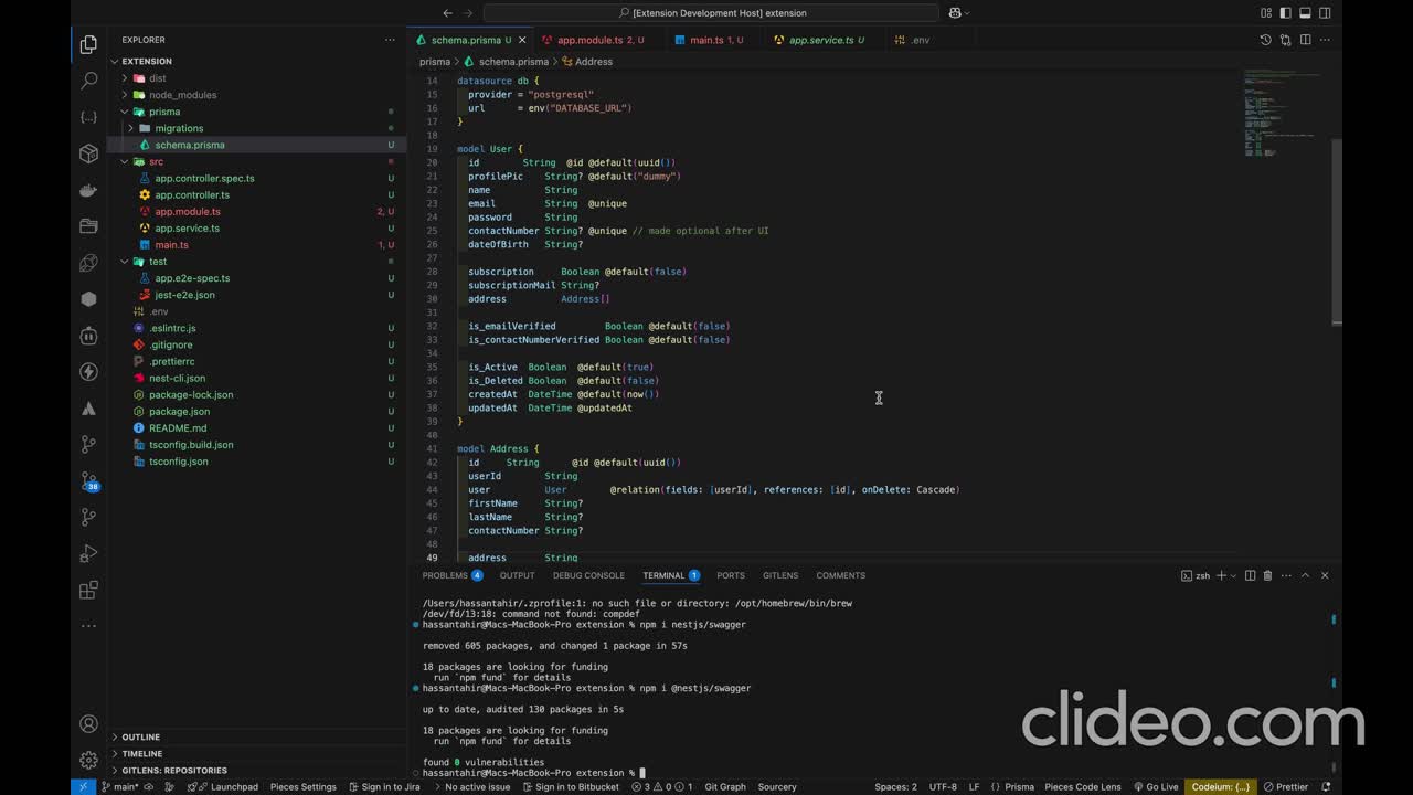 #nestjs #prisma #vscode #developertools #automation | Hassan Tahir #nestjs #prisma #vscode #developertools #automation | Hassan Tahir