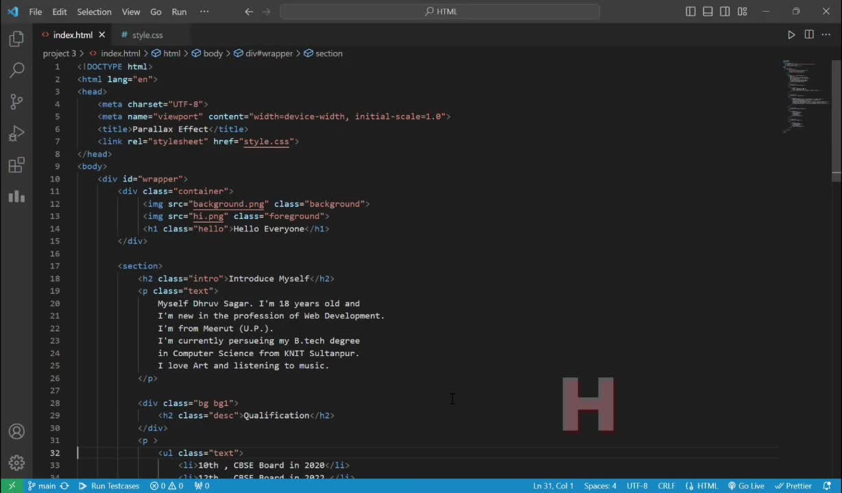 Dhruv Sagar on LinkedIn: #webdesign #html #css #parallaxeffect # ... Dhruv Sagar on LinkedIn: #webdesign #html #css #parallaxeffect # ...