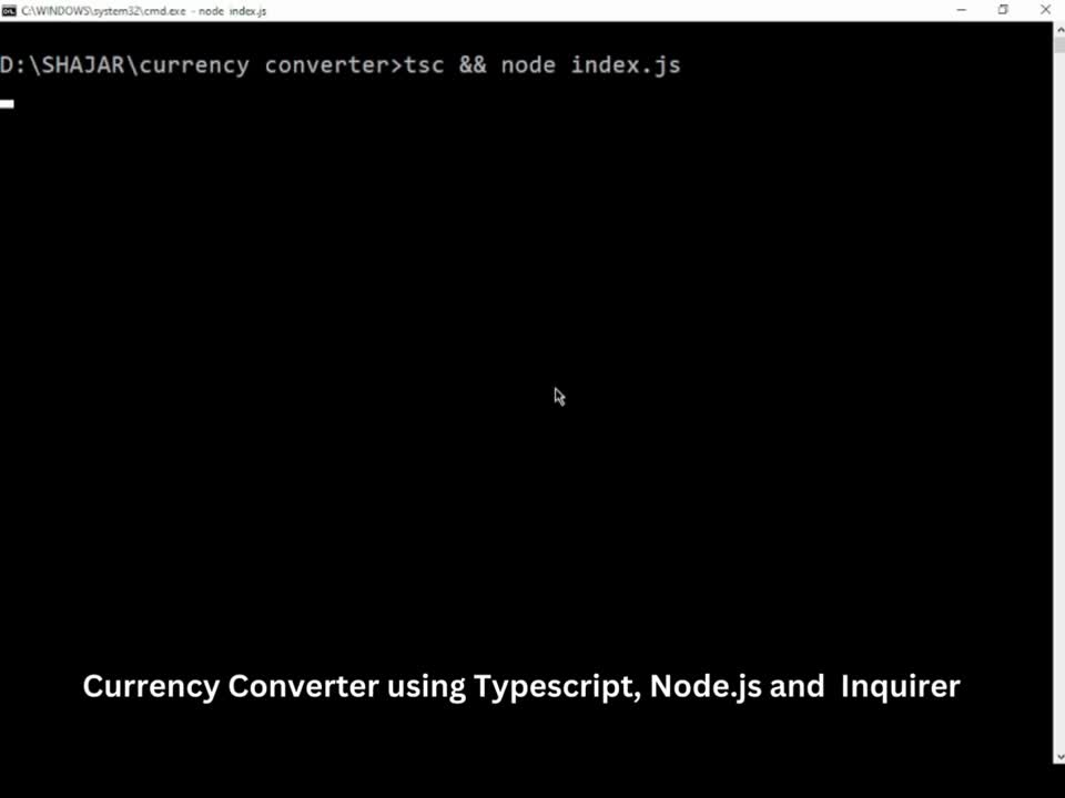 Shajar Abbas on LinkedIn: #npm #nodejs #typescript #currencyconverter Shajar Abbas on LinkedIn: #npm #nodejs #typescript #currencyconverter