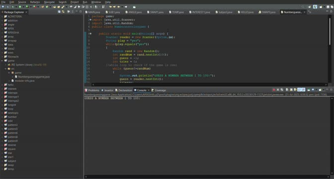 Apeksha Patil on LinkedIn: #internpe #javaprogramming #gamedevelopment Apeksha Patil on LinkedIn: #internpe #javaprogramming #gamedevelopment