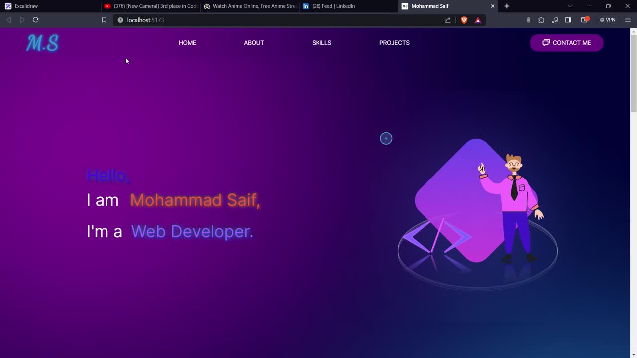 #reactjs #reactdeveloper #tailwindcss #portfoliowebsite | MOHAMMAD SAIF #reactjs #reactdeveloper #tailwindcss #portfoliowebsite | MOHAMMAD SAIF
