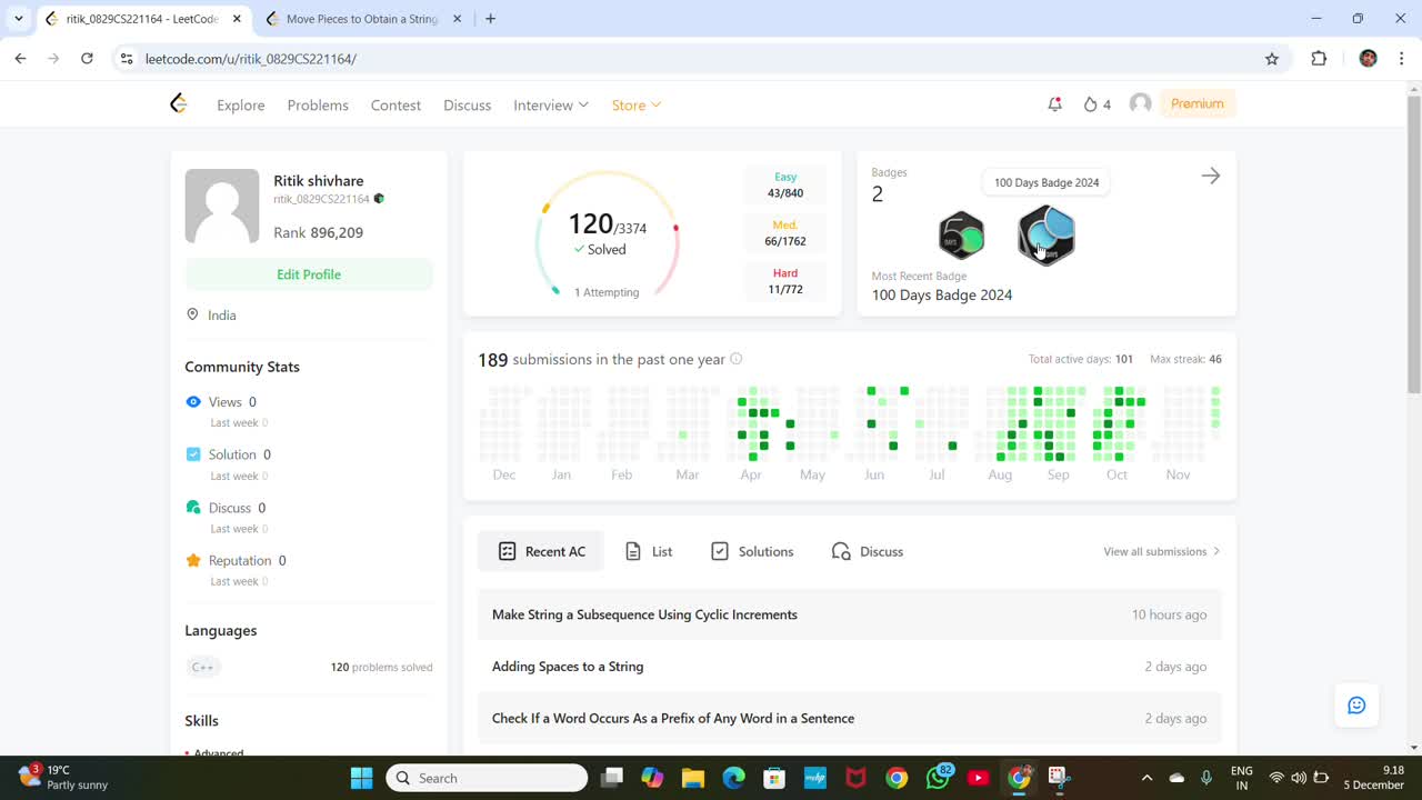 Ritik Shivhare on LinkedIn: #leetcode #codingjourney #dsa #consistency ... Ritik Shivhare on LinkedIn: #leetcode #codingjourney #dsa #consistency ...
