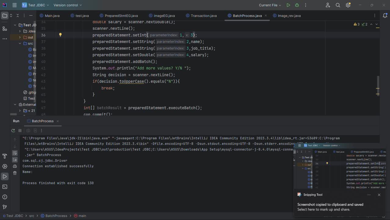 Ishan Gadi on LinkedIn: #java #jdbc #mysql #databasemanagement # ... Ishan Gadi on LinkedIn: #java #jdbc #mysql #databasemanagement # ...