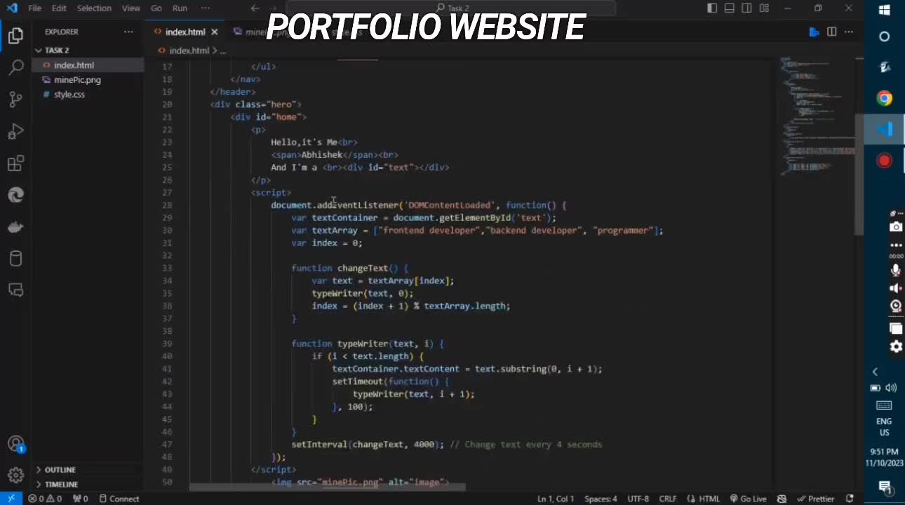 Abhishek Kumar Mahto on LinkedIn: #codsoft #portfoliowebsite #internship Abhishek Kumar Mahto on LinkedIn: #codsoft #portfoliowebsite #internship