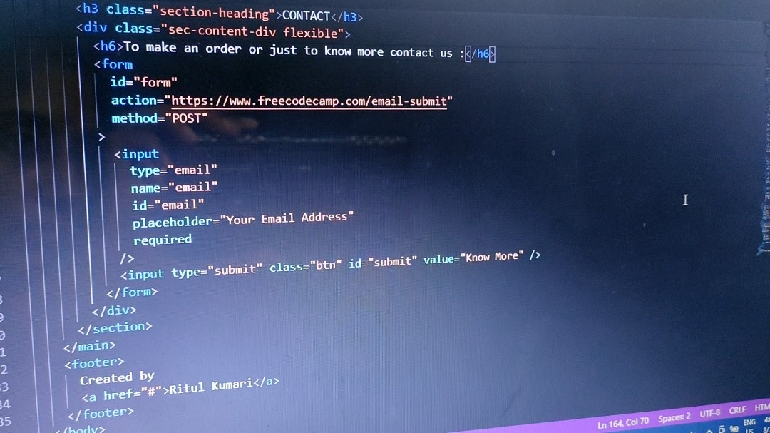Ritul Kumari on LinkedIn: #internship #digitalbhem #html #css Ritul Kumari on LinkedIn: #internship #digitalbhem #html #css