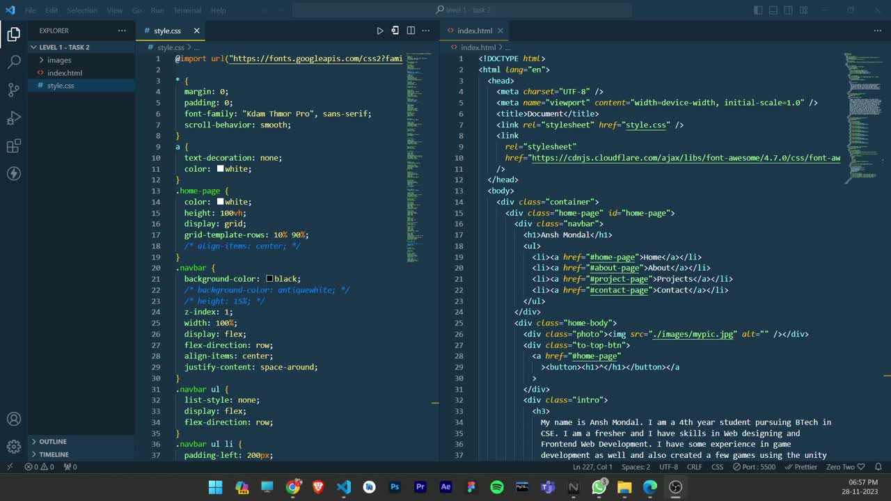 Ansh Mondal on LinkedIn: #codsoft #internship #webdevelopment #webdesign Ansh Mondal on LinkedIn: #codsoft #internship #webdevelopment #webdesign