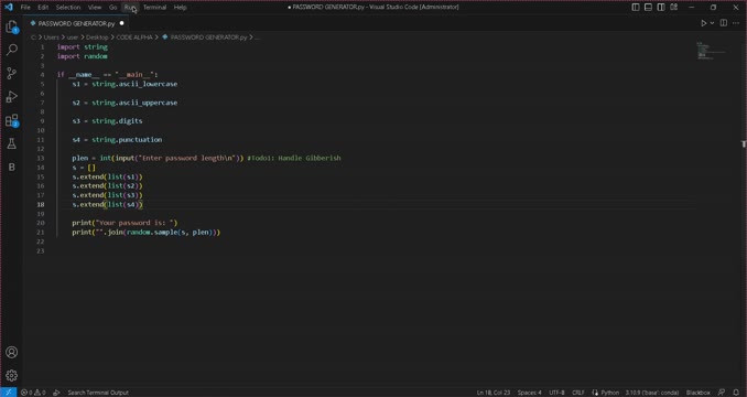 Created a PASSWORD GENERATOR for CodeAlpha | Ayush Kumar posted on the ... Created a PASSWORD GENERATOR for CodeAlpha | Ayush Kumar posted on the ...