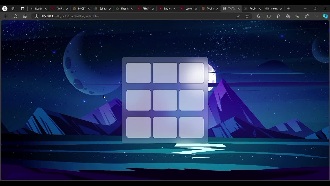 Coded Tic Tac Toe game with HTML, CSS, and JavaScript | Vishwas Babar ... Coded Tic Tac Toe game with HTML, CSS, and JavaScript | Vishwas Babar ...