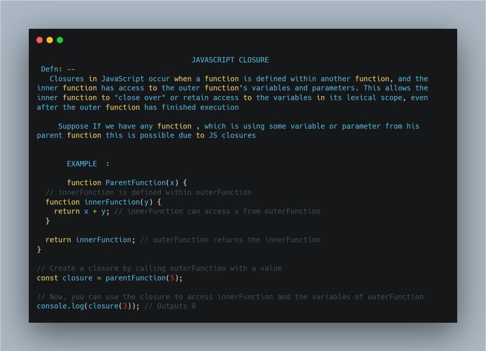 Javascript Closures: A Video Q&A | Niteshkumar Kushwaha posted on the ... Javascript Closures: A Video Q&A | Niteshkumar Kushwaha posted on the ...