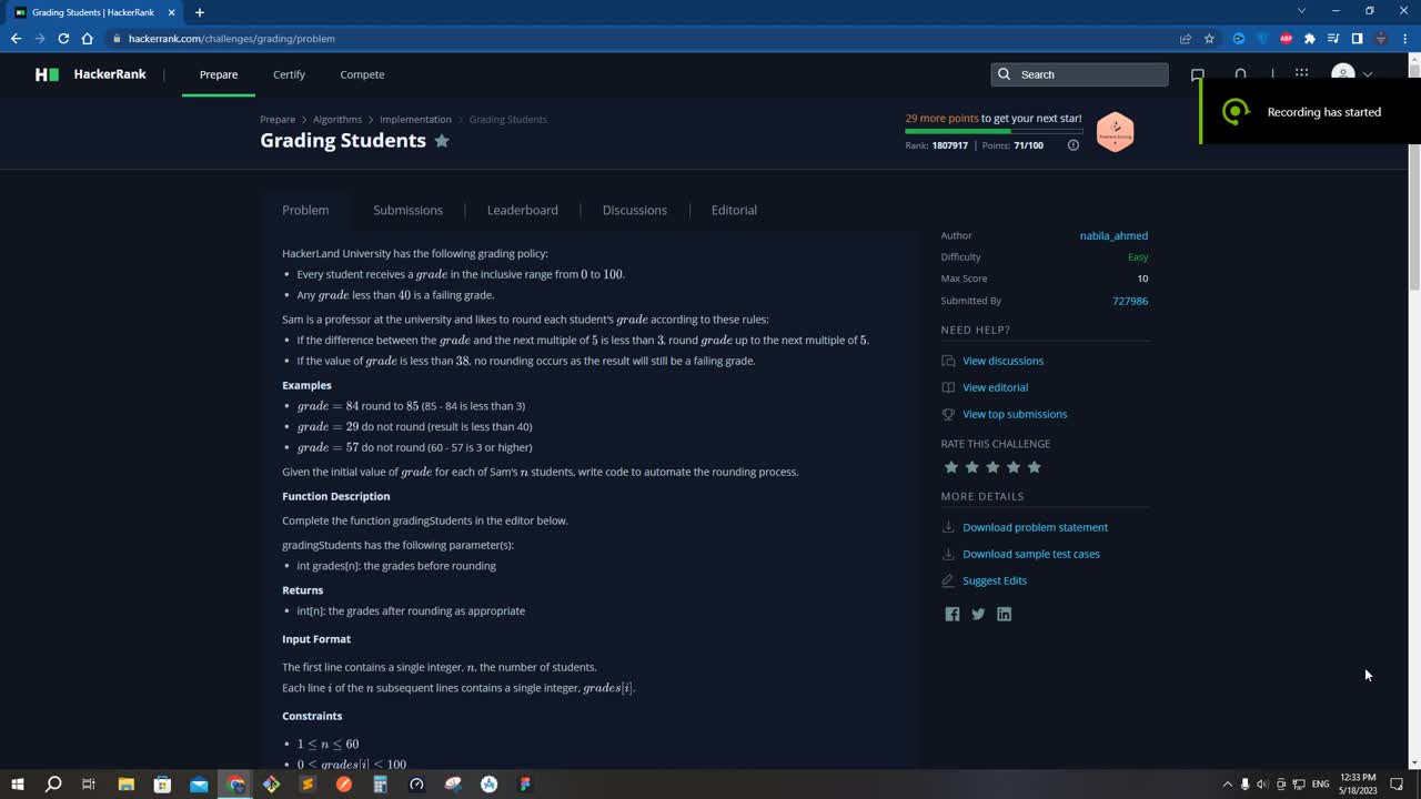 Ahmed Zaki on LinkedIn: #hackerrank #problemsolving #algorithms Ahmed Zaki on LinkedIn: #hackerrank #problemsolving #algorithms