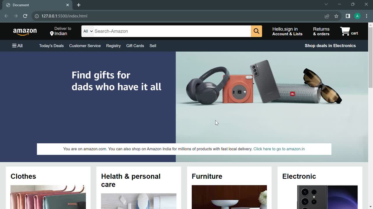Aniket Saknure on LinkedIn: #webdevelopment #html #css #amazonclone # ... Aniket Saknure on LinkedIn: #webdevelopment #html #css #amazonclone # ...
